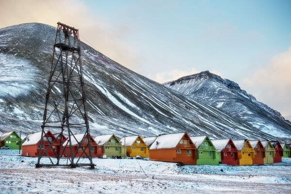Typical Norway house, Svalbard
